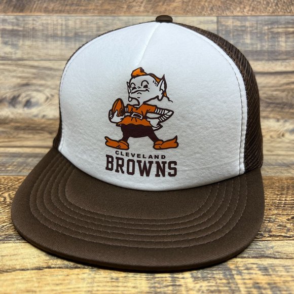 Unbranded | Accessories | Retro Cleveland Browns Mens Trucker Hat Brown ...